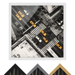 Architektur & Skyline Bild mit Rahmen New York City Cabs