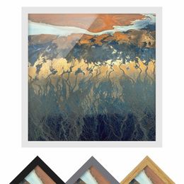 Natur & Landschaft Bild mit Rahmen Kalifornien aus der Luft