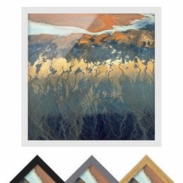 Natur & Landschaft Bild mit Rahmen Kalifornien aus der Luft