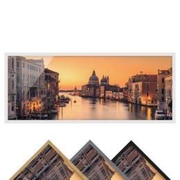 Architektur & Skyline Bild mit Rahmen Goldenes Venedig