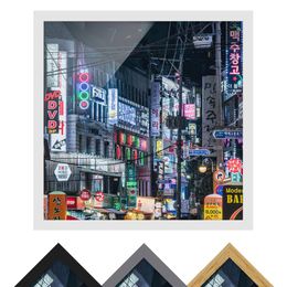 Bild mit Rahmen Nachtleben von Seoul