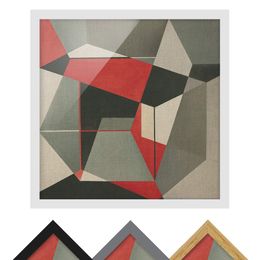 Bild mit Rahmen Geometrischer Fuchs