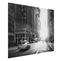 Alu-Dibond Bild Lebhaftes New York