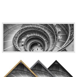 Bild mit Rahmen Bramante Treppe