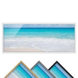 Bild mit Rahmen Blaue Welle
