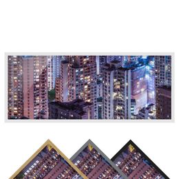 Bild mit Rahmen Hongkong Lichtermeer