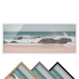Bild mit Rahmen Sonniger Strand Mexico