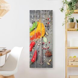 Wandgarderobe L&ouml;ffel mit Gew&uuml;rzen