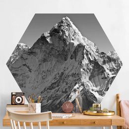 Hexagon Fototapete selbstklebend Der Himalaya II