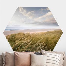Hexagon Fototapete selbstklebend D&uuml;nentraum
