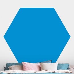 Hexagon Fototapete selbstklebend Enzian