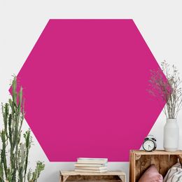 Hexagon Fototapete selbstklebend Colour Pink
