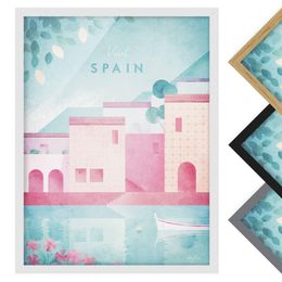Bild mit Rahmen Reiseposter - Spanien