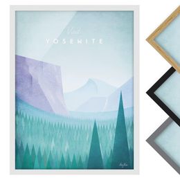 Bild mit Rahmen Reiseposter - Yosemite Park