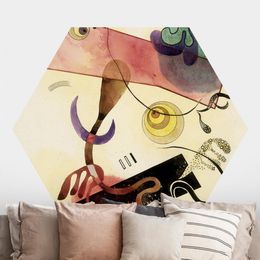 Hexagon Fototapete selbstklebend Wassily Kandinsky - Taches