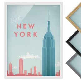 Bild mit Rahmen Reiseposter - New York