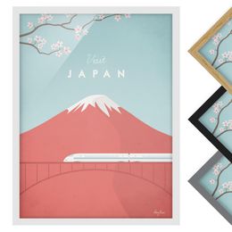 Bild mit Rahmen Reiseposter - Japan