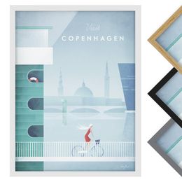 Bild mit Rahmen Reiseposter - Kopenhagen