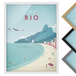 Bild mit Rahmen Reiseposter - Rio de Janeiro