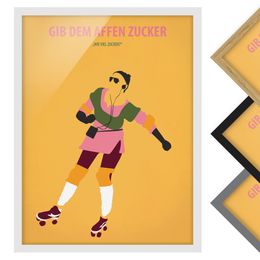 Bild mit Rahmen Filmposter Gib dem Affen Zucker