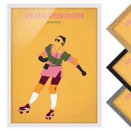 Bild mit Rahmen Filmposter Gib dem Affen Zucker