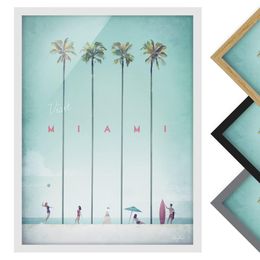 Bild mit Rahmen Reiseposter - Miami