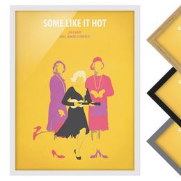 Bild mit Rahmen Filmposter Some like it hot