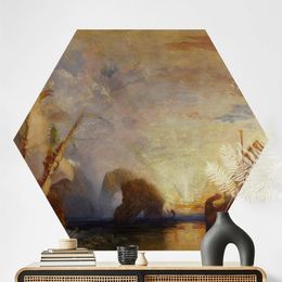 Hexagon Fototapete selbstklebend William Turner - Odysseus