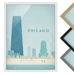 Bild mit Rahmen Reiseposter - Chicago