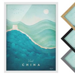 Bild mit Rahmen Reiseposter - China