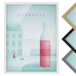 Bild mit Rahmen Reiseposter - Bordeaux