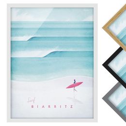 Bild mit Rahmen Reiseposter - Biarritz