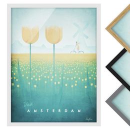 Bild mit Rahmen Reiseposter - Amsterdam