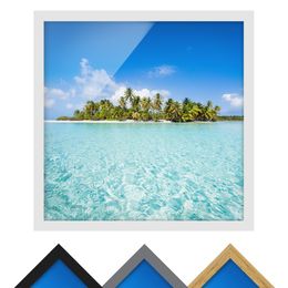 Bild mit Rahmen Crystal Clear Water