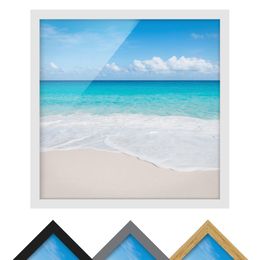 Bild mit Rahmen Blaue Welle