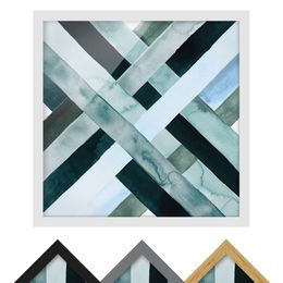 Bild mit Rahmen Aquarellgeflecht