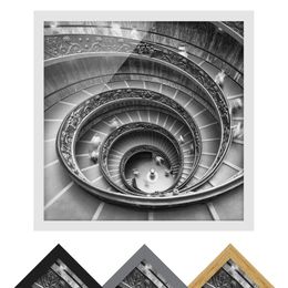 Bild mit Rahmen Bramante Treppe