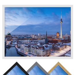 Bild mit Rahmen Schnee in Berlin