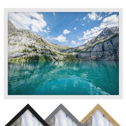 Bild mit Rahmen Traumhafter Bergsee