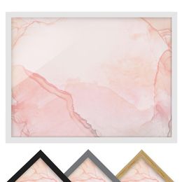 Bild mit Rahmen Spiel der Farben Pastell Zuckerwatte