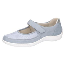 Waldl&auml;ufer Waldl&auml;ufer Ballet Flats with Strap female Blue size 8,5