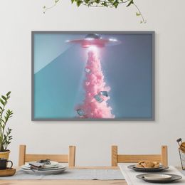 Bild mit Rahmen Multimedia Ufo