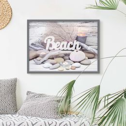 Bild mit Rahmen Wellness Beach Dekoration