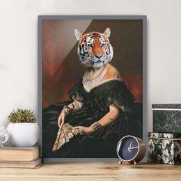 Bild mit Rahmen Lady Tiger