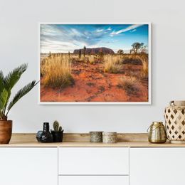Bild mit Rahmen Steppe