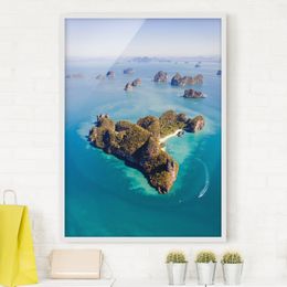 Bild mit Rahmen Inseln im Meer