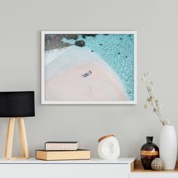 Bild mit Rahmen Paar am Strand