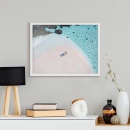 Bild mit Rahmen Paar am Strand