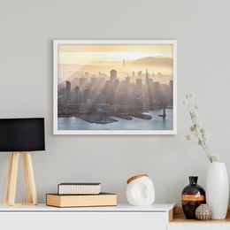 Bild mit Rahmen San Francisco im Morgengrauen