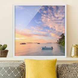 Bild mit Rahmen Ruhendes Meer